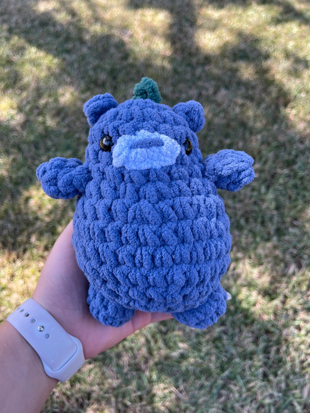 Blueberry Bear Handmade Crochet Plushie Made With Plush Yarn - Etsy
