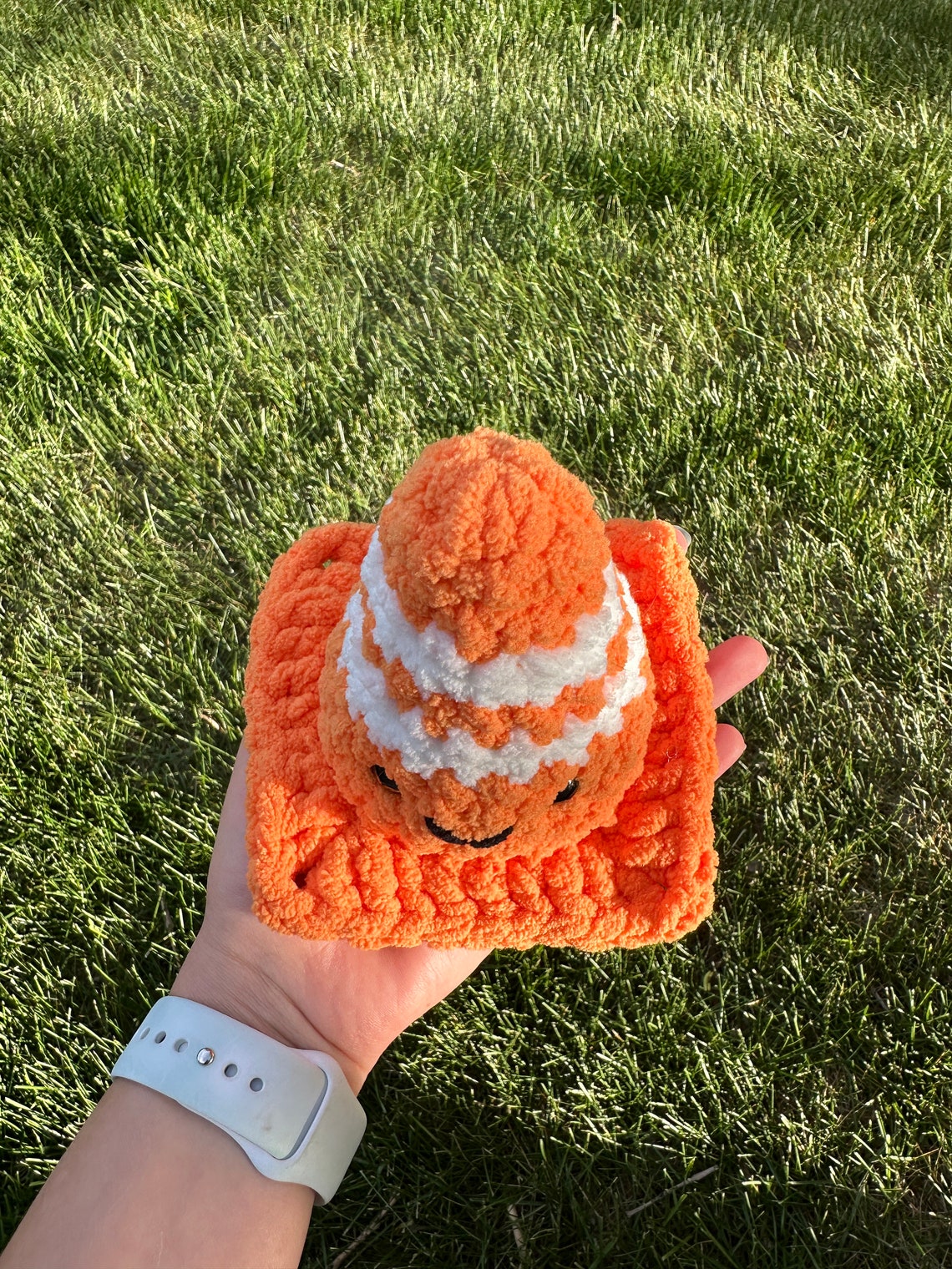 Traffic Cone Crochet Plushie Handmade With Plush Yarn Stuffed Animal - Etsy