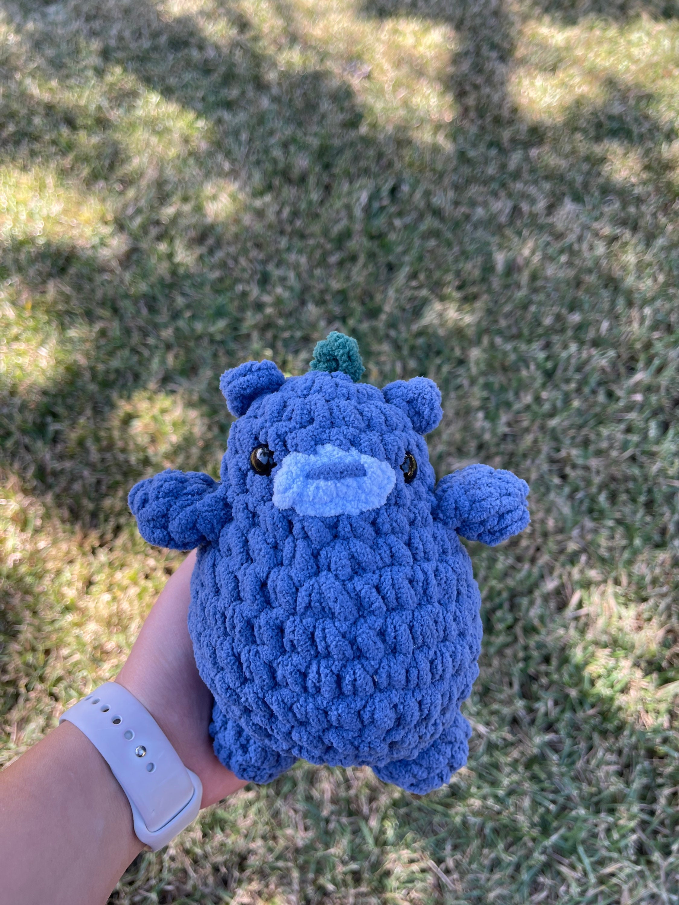 Blueberry Bear Handmade Crochet Plushie Made With Plush Yarn - Etsy