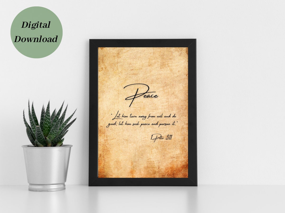 Bible Verse Wall Art, Scripture Printable, Christian Artwork, Peter 3: ...