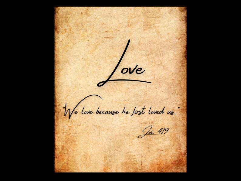 Bible Verse Wall Art, Scripture Printable, Christian Artwork, John 4:19 ...