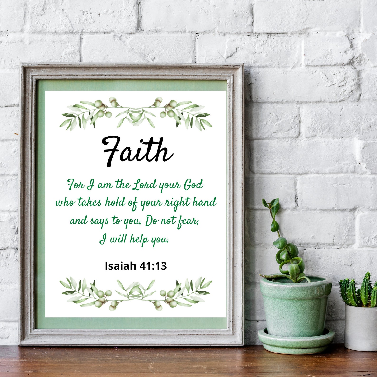 Printable Bible Verse Isaiah 41:13 Wall Art, 8x10 Christian Digital ...