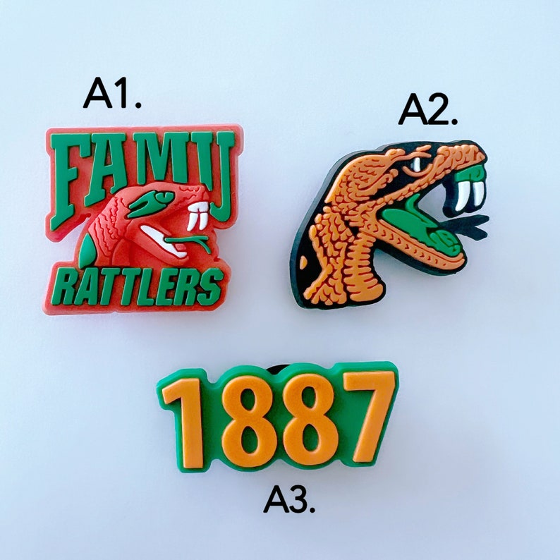 FAMU Rattlers Clog Pins, HBCU Pride, Set of 3 - Etsy