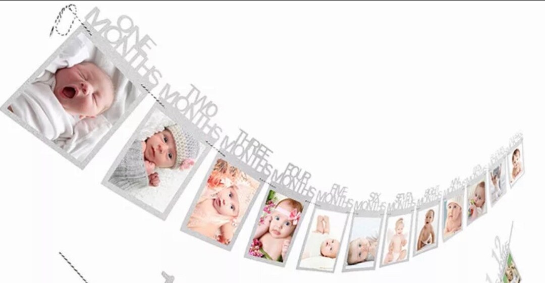 1st Birthday Banner / 12 Month Birthday Banner - Etsy Canada
