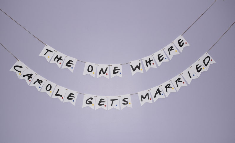 Friends Show Themed Bridal Banner | Etsy