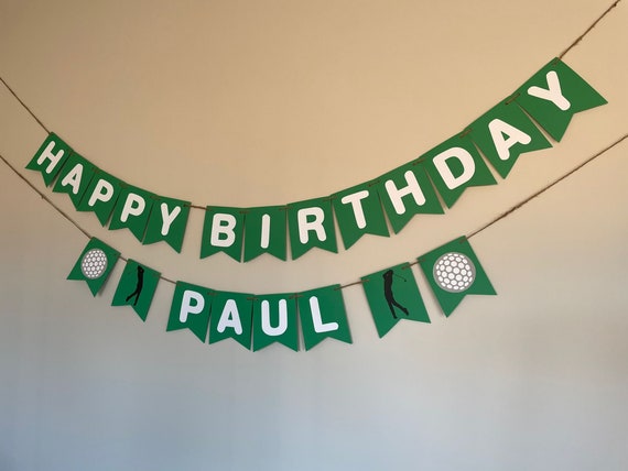 Golf Birthday Banner