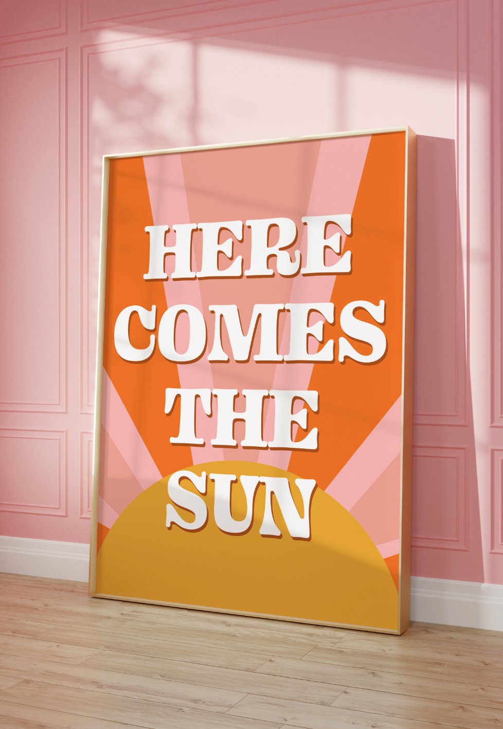 The Beatles Music Print Here Comes the Sun Music Poster - Etsy UK