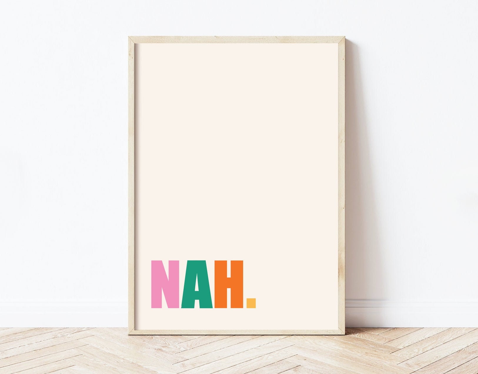 Nah Quote Print Northern Slang Print Unframed A6 A5 A4 A3 A2 | Etsy