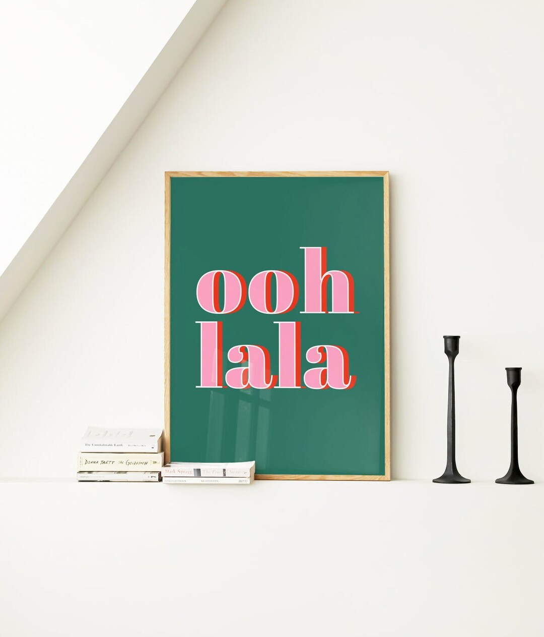 Ooh La La Art Print, French Slogan Wall Art, Typographic Quote Poster ...
