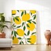 Yellow Lemon Fruit Print Botanical Lemons Print Kitchen Wall - Etsy