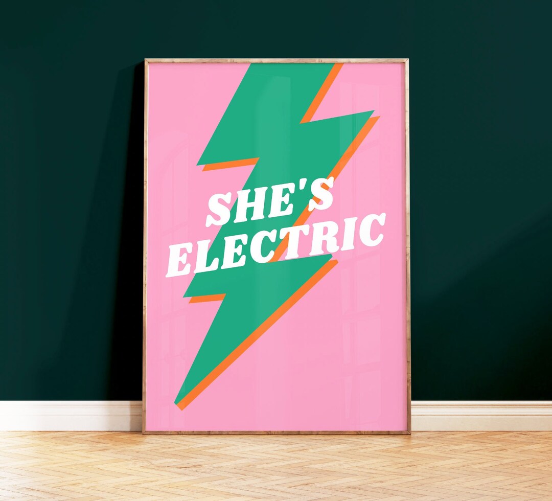Oasis Music Print She's Electric Music Poster - Etsy UK