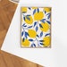 Yellow Lemon Fruit Print Botanical Lemons Print Kitchen Wall - Etsy