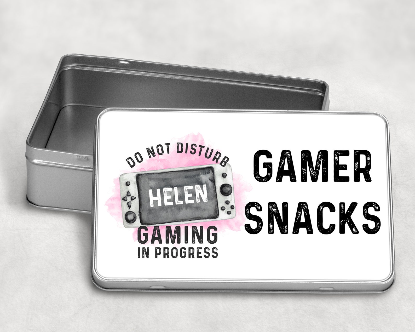 Personalised Gamer Snack Tin Gamer Gift Gaming Gift Gaming - Etsy