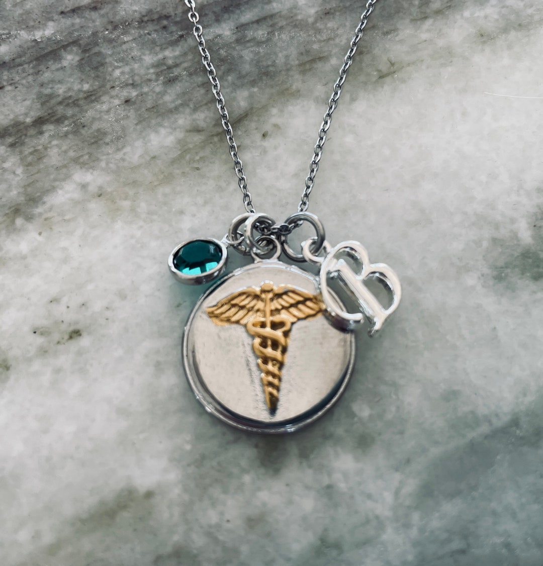 Medical Caduceus Necklace Gift for Doctor Gift for Nurse Gift for RN ...