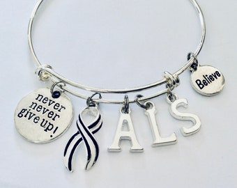 ALS Awareness Bracelet Bracelet / Lou Gehrig's Disease - Etsy
