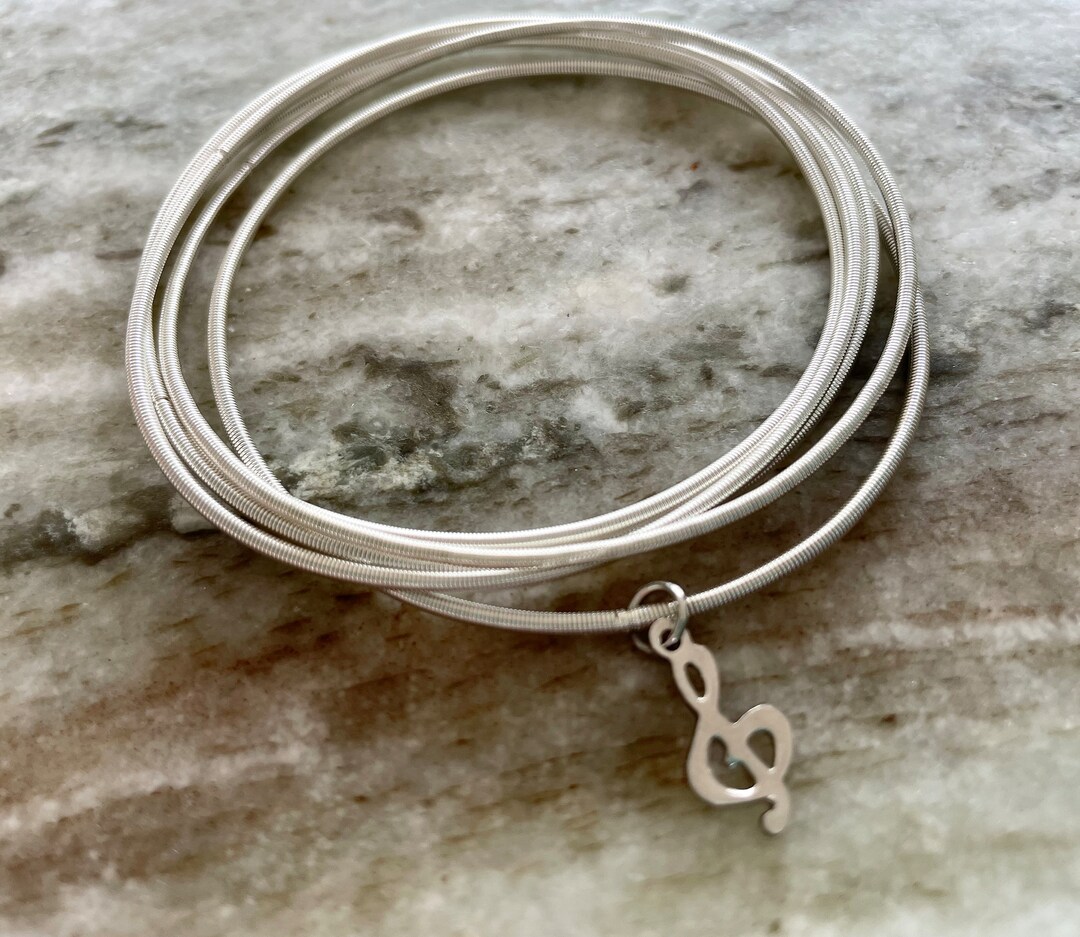 Music and Drama Guitar String Bracelets Guitar String Charm Bracelets ...