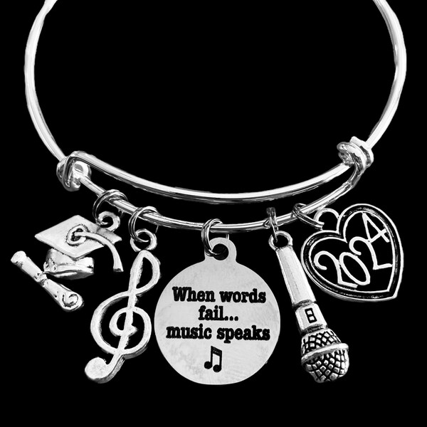 Music Charm Bracelet - Etsy