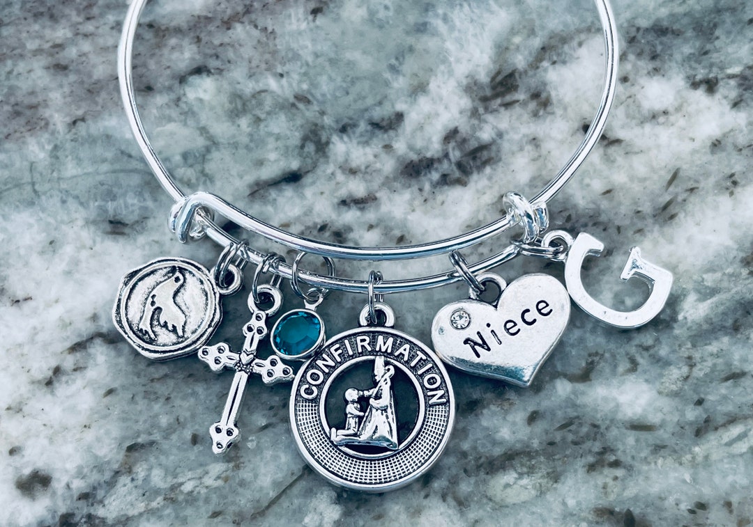 Niece Confirmation Gift for Girls Expandable Charm Bracelet Silver ...