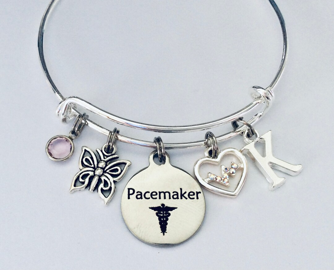 Personalized Pacemaker Medical Alert Jewelry Pacemaker Charm Bracelet ...