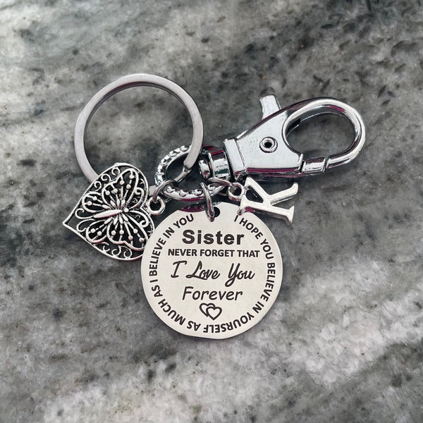Sister Key Chain - Etsy