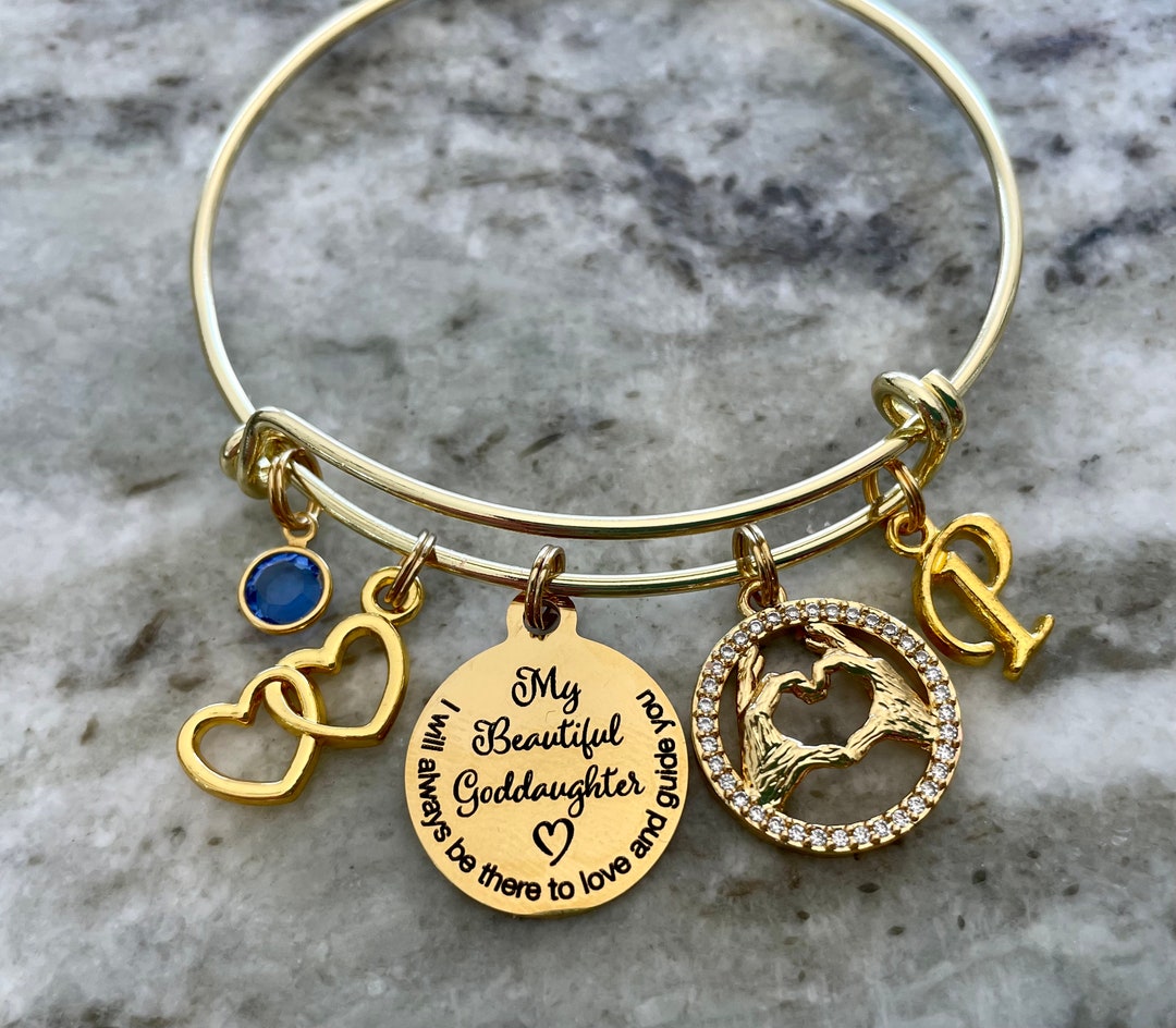 Goddaughter Personalized Gift for God Daughter Expandable Gold Charm ...
