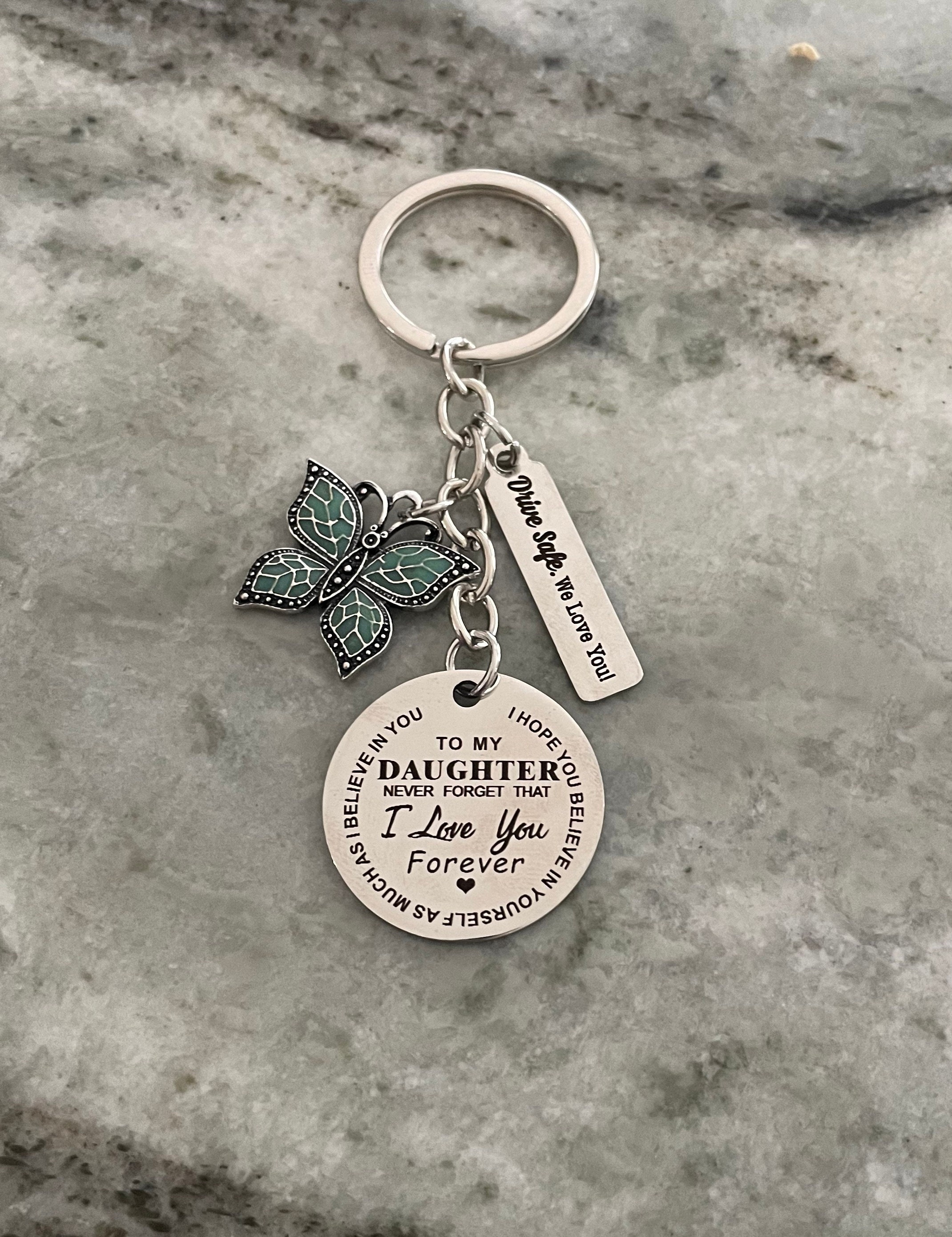 To My Daughter Keychain Gift for Daughter I Love You Drive - Etsy