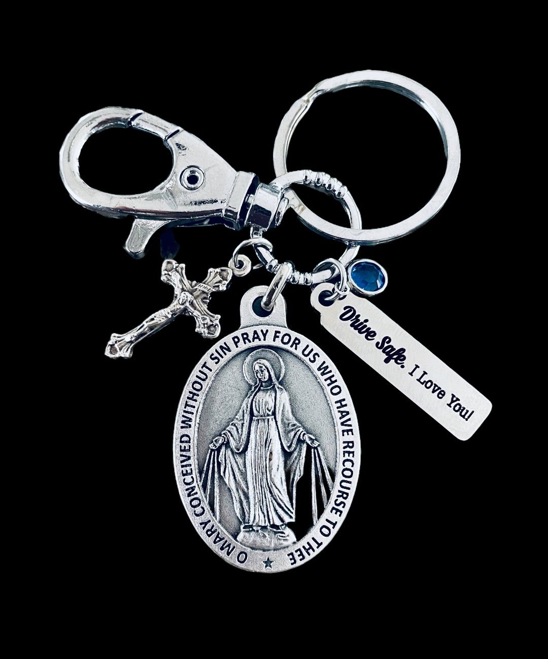 Drive Safe I Love You Mother Mary Catholic Gift for New Driver ...
