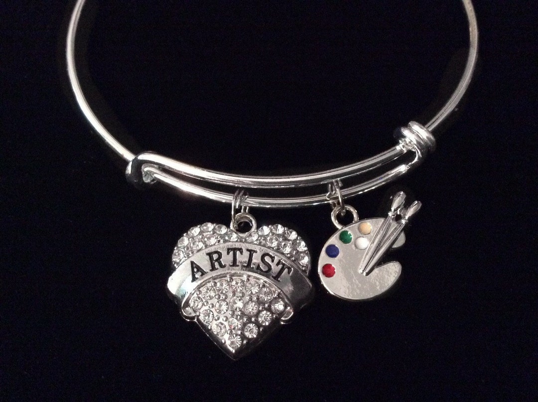 Artist Gift for Her Expandable Charm Bracelet Gift for Painter - Etsy
