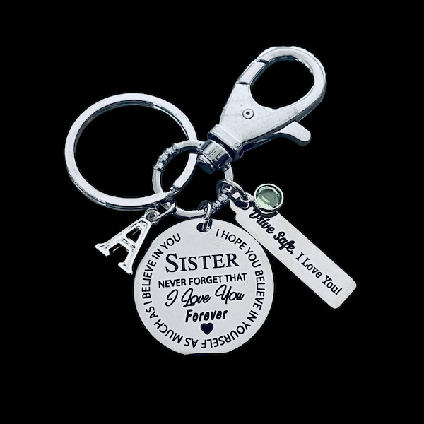 Sister Keychain - Etsy