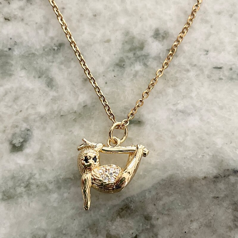 Sloth Necklace - Etsy
