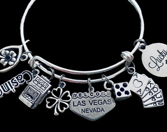 Casino Gambling Gaming Las Vegas Charm Bracelet - Etsy