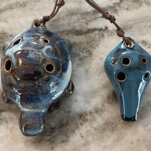 Whistle 6 Hole Ocarina Turtle Ocarina Musical Instrument Flute Ceramic ...
