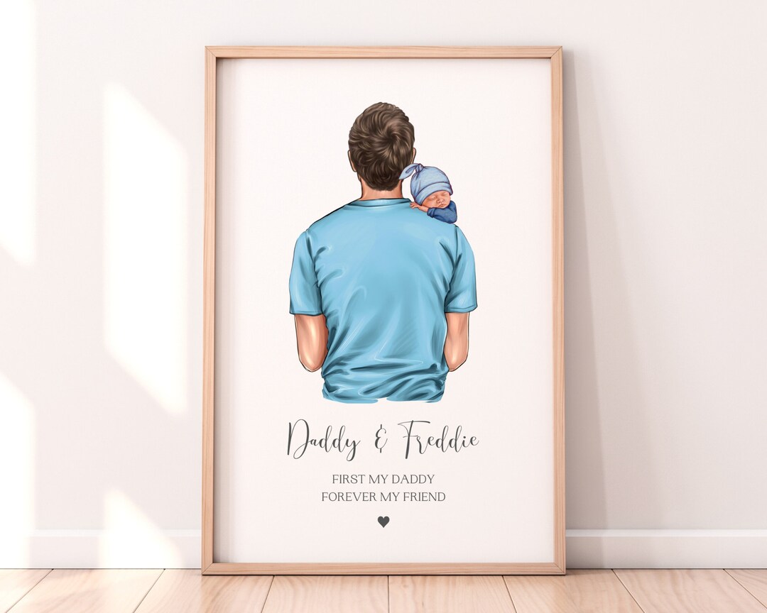 Personalised New Born Baby Gift, Gift for New Dad, Fathers Day Gift for ...