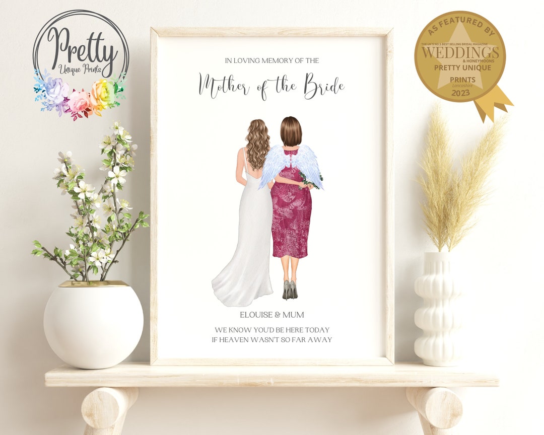 In Loving Memory of the Mother of the Bride Gift, Personalised Mum and ...