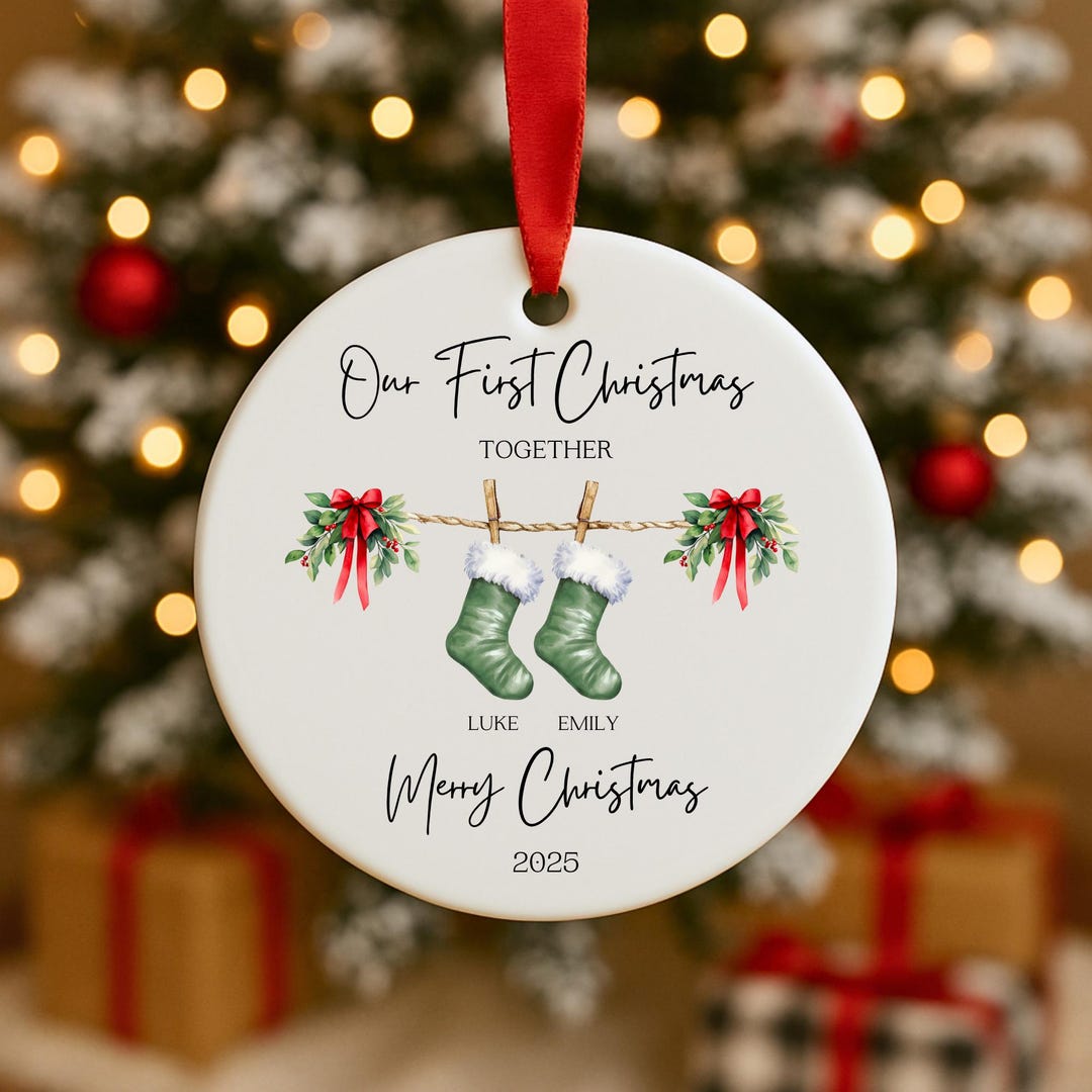 Our First Christmas Together Bauble, 1st Christmas Together 2025 ...