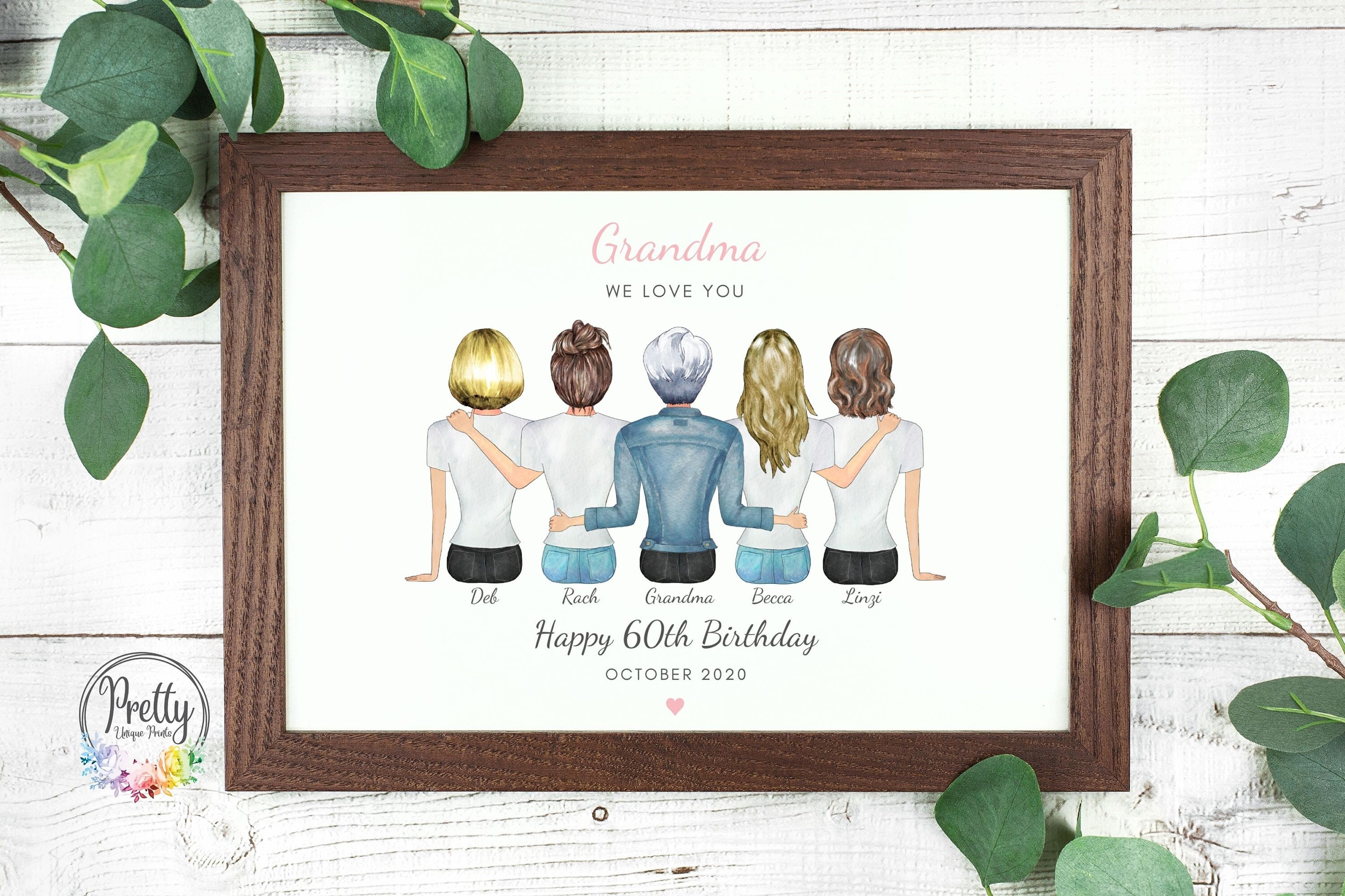 60th Birthday T Birthday Print Best Friend Print Happy Etsy Uk
