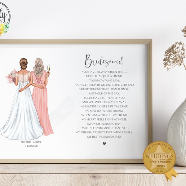 Bridesmaid Poem - Etsy