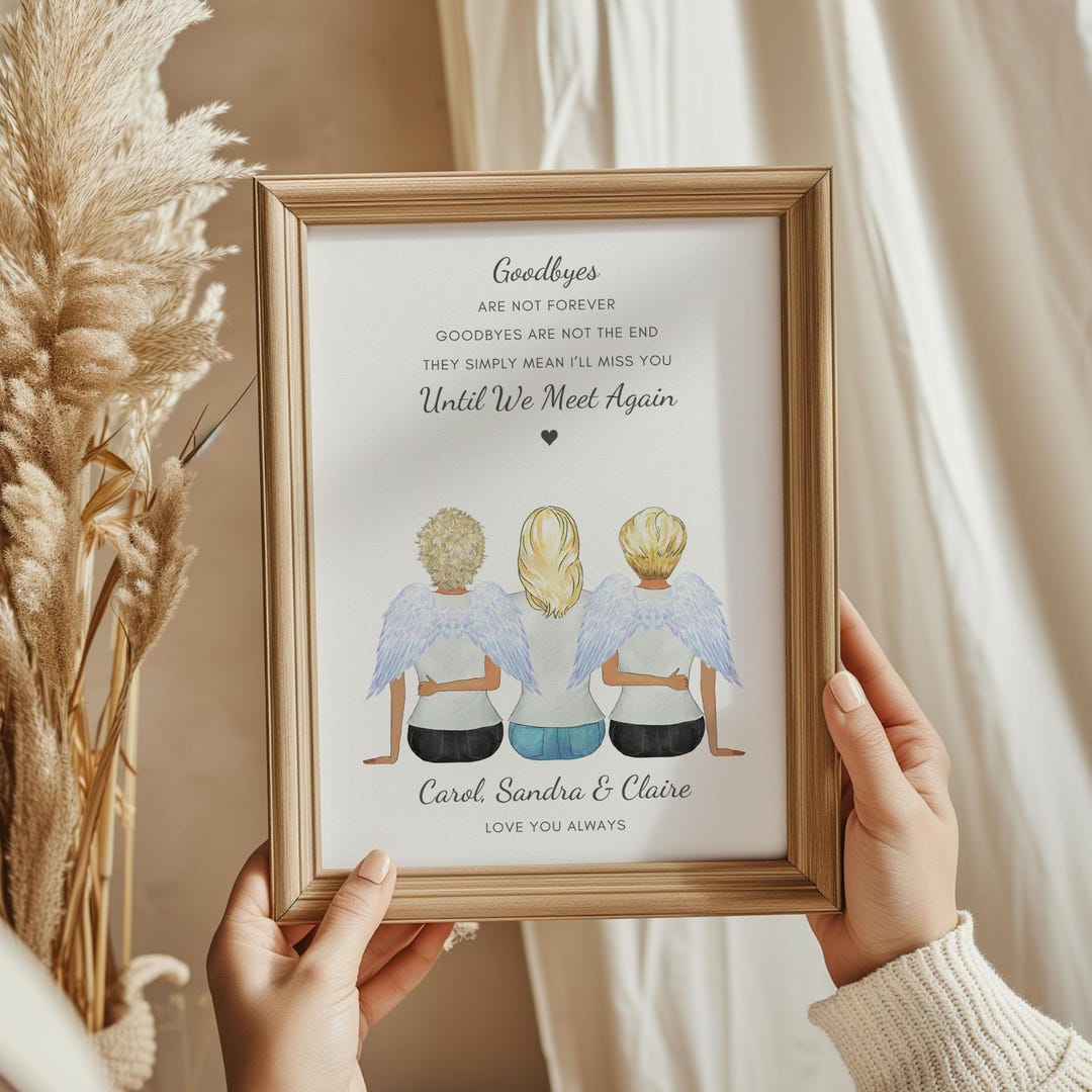 Personalised Memorial Print, Family Memorial Print, Sympathy Gift ...
