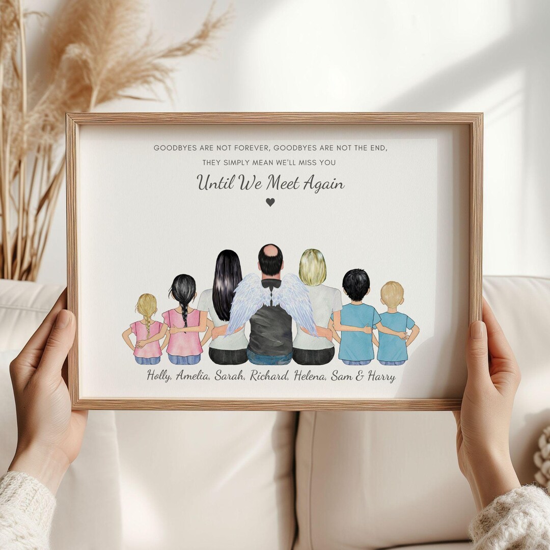 Family Memorial Print, Family Memorial Portrait, Family Keepsake ...