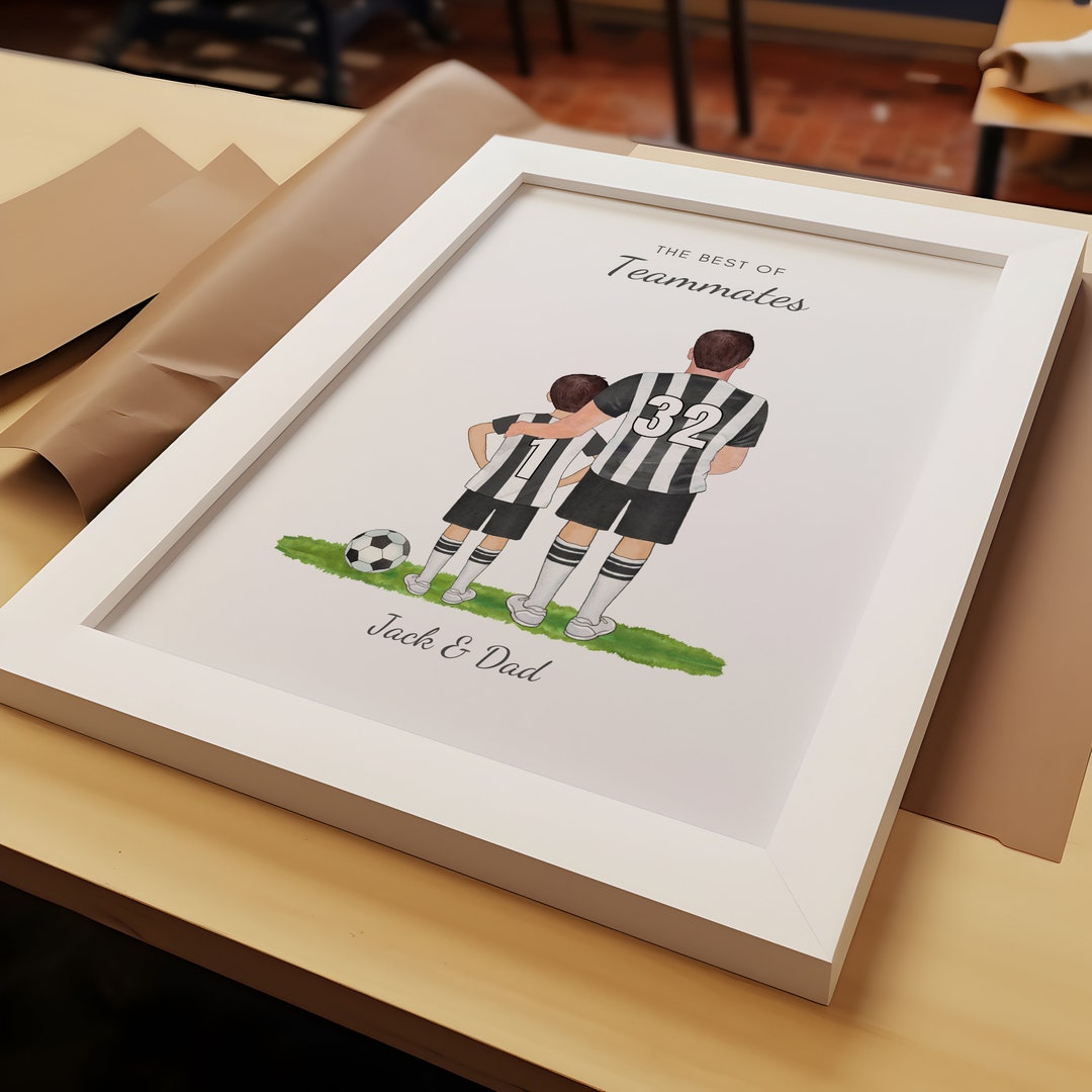 Fathers Day Print, Daddy Gifts, Dad Birthday Present, Football Fans ...