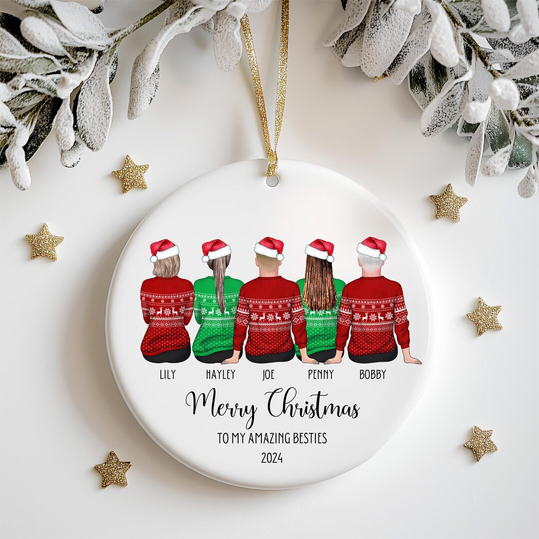 Custom Friendship Christmas Bauble, Best Friend Christmas Baubles ...