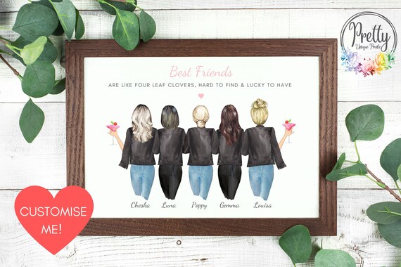 Personalized Gift Best friend print Best friend gifts | Etsy