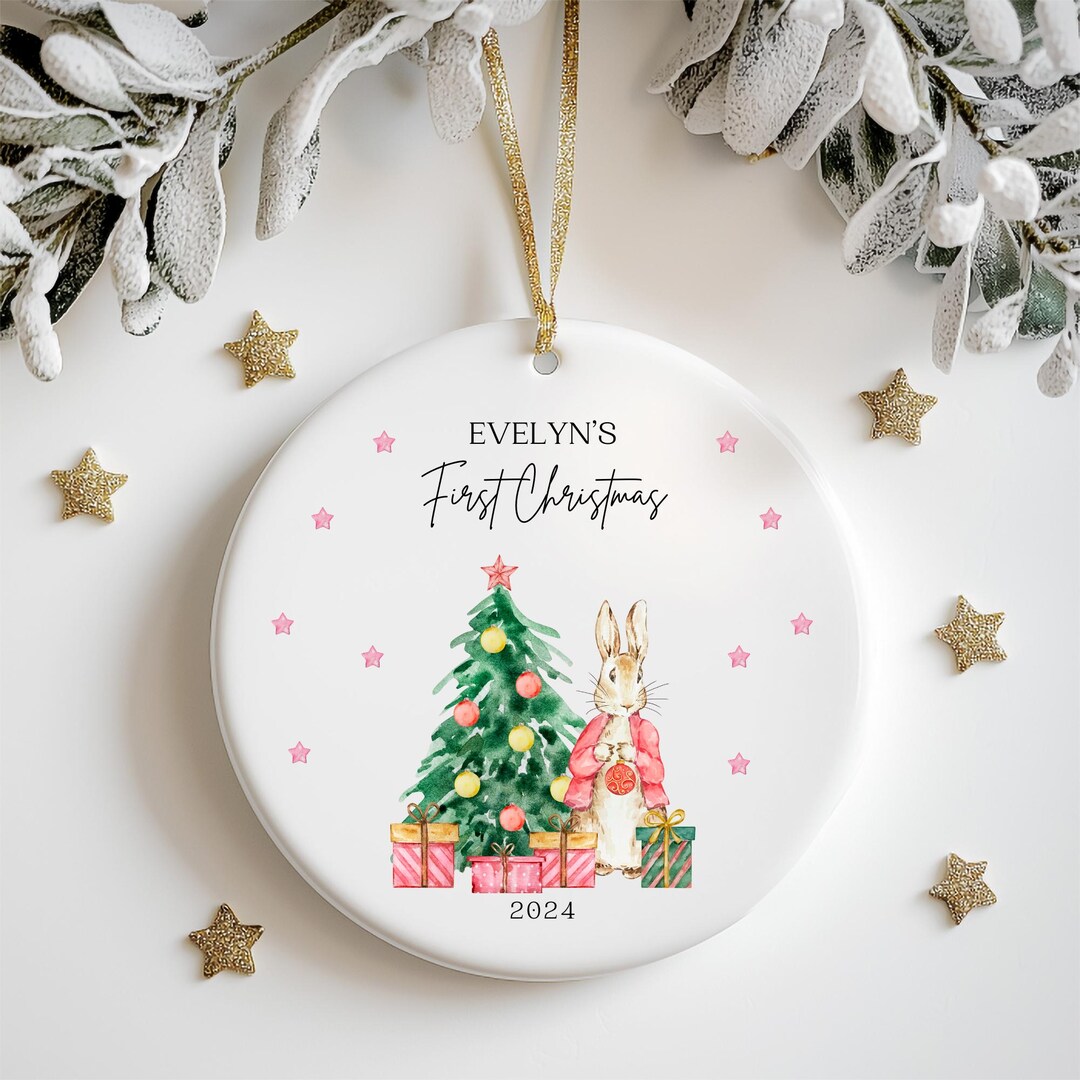 Personalised Christmas Bauble for Little Girl, Xmas Keepsake for Baby ...