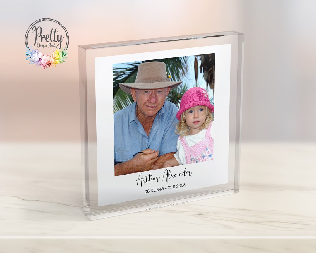 Grandad Memorial Keepsake, Polaroid Photo Memorial Gift, Grandpa ...
