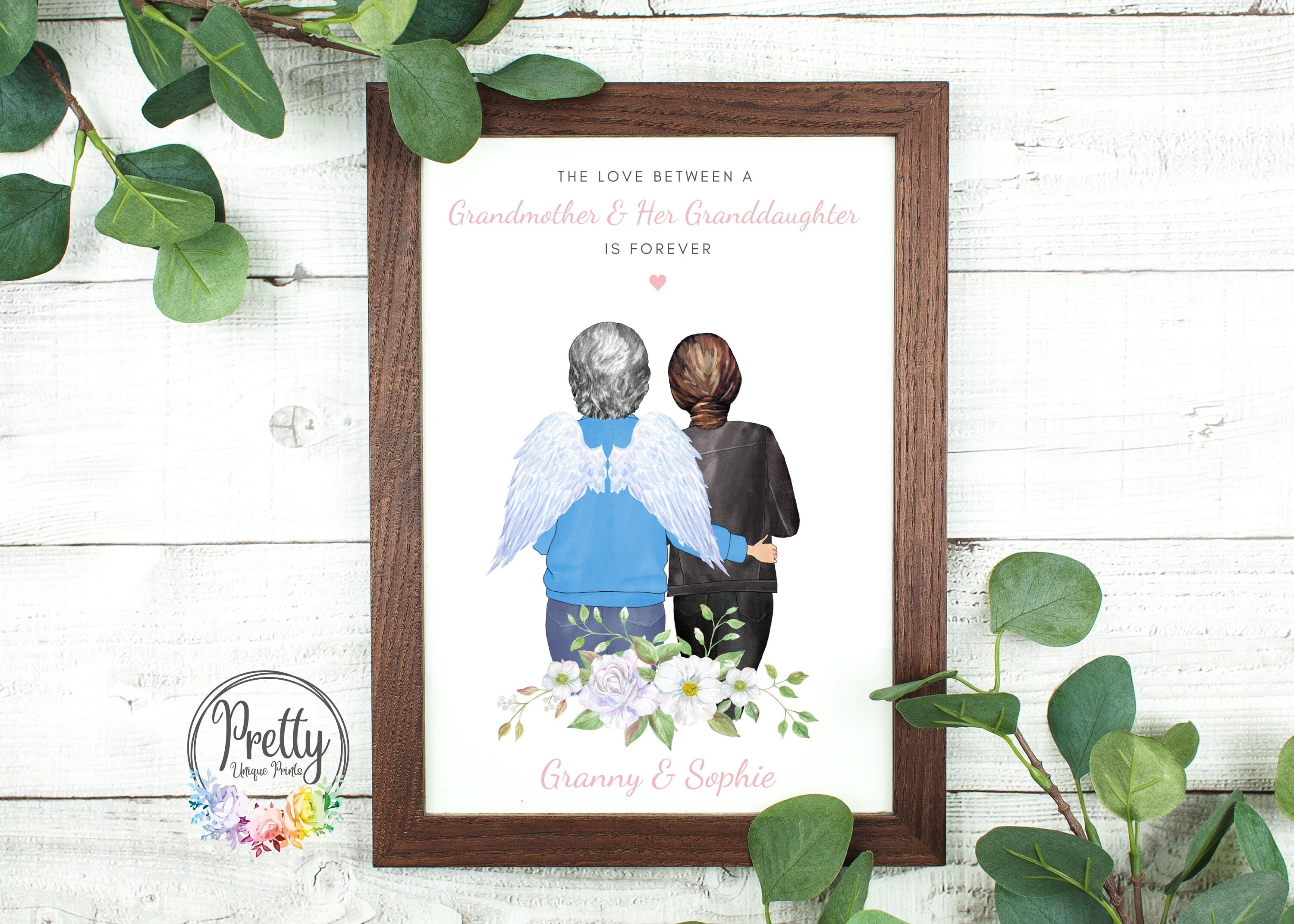 Personalised Memorial Print Grandma Memorial Gift Family | Etsy