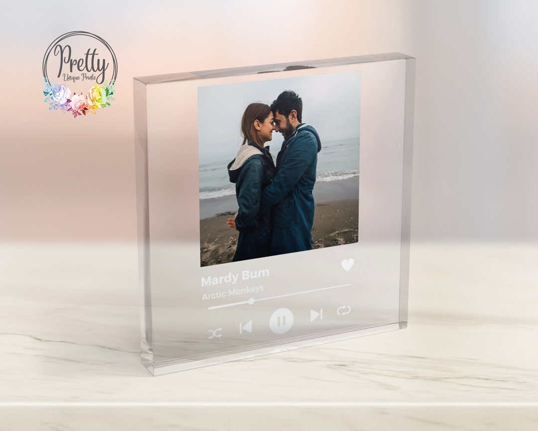 Personalised Music Song Plaque Block, Personalized Photo Plaque Gift ...
