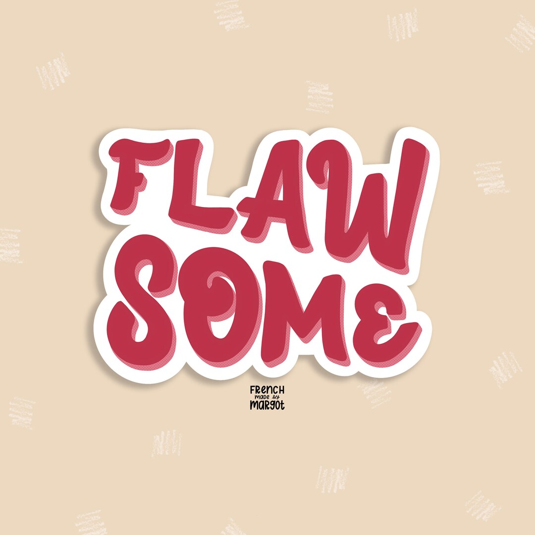 Flawsome Stickers for Laptop Trendy Stickers Positive - Etsy UK
