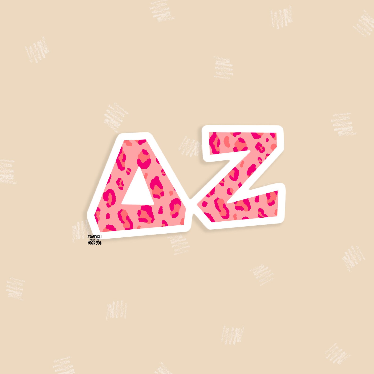 Delta Zeta Sticker Greek Letters Official Licensed Sticker | Etsy