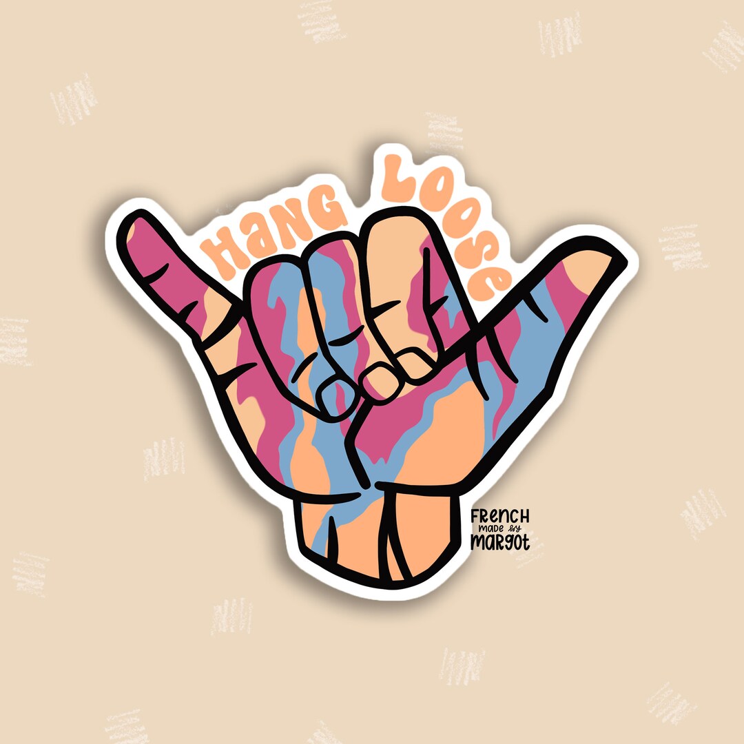 Shaka Sticker Positivity Stickers, Stickers for Laptop, Vsco Stickers ...