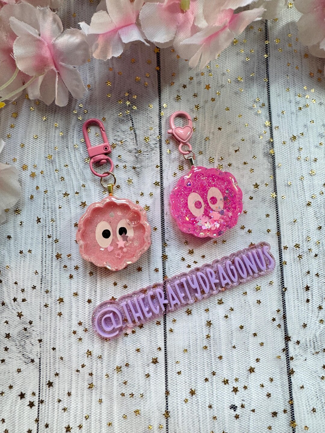 Kawaii Shaker Charm, Cute Character Shaker Charm, Cute Resin Shaker ...